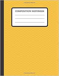 Composition Notebook: Yellow Diamond Pattern Wide Ruled Paper Workbook ...