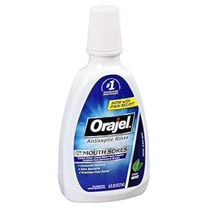 Amazon.com : Orajel Antiseptic Mouth Sore Rinse 16 oz : Beauty