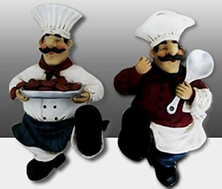 Fat Chef Kitchen Wall Art Decoration Hanger D64207: Amazon.co.uk ...
