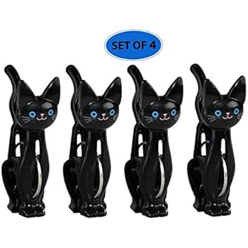 Amazon.com: BeeChamp 4pcs Assorted Color Mini Wooden Cute Cat ...