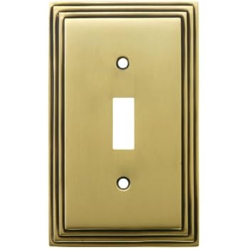 allen + roth 2-Gang Antique Brass Combination Metal Wall Plate- 0140798 ...