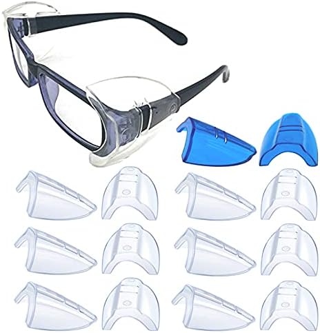 6 Pairs Safety Glasses Side Shields,Slip on Clear Side Shields, Fits ...