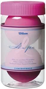 Amazon.com : Wilson Hope Racquetball Balls- 2 Ball Can : Pink ...