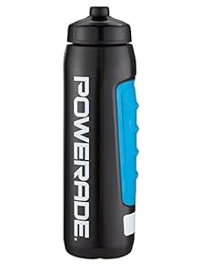 Amazon.com : Powerade Power Grip Squeeze Bottle, Black, 32 oz : Sports ...