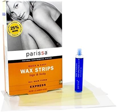 Legs & Body Wax Strips (20 strips), Parissa Hair Removal Waxing Strips ...