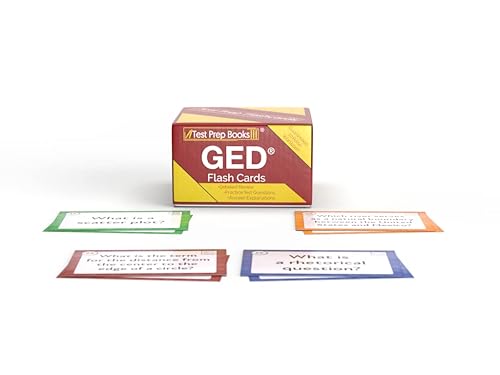 GED Study Cards 2024-2025: GED Test Prep and Practice Questions for All ...