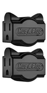 Amazon.com: Hug-A-Plug Dual Outlet Wall Adapter, Twin Pack Black: Home ...