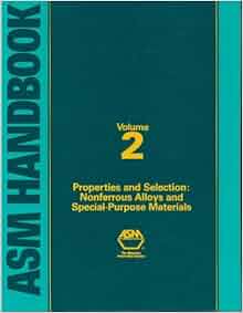 Amazon.com: Asm Handbook: Properties and Selection : Nonferrous Alloys ...