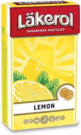 Läkerol Sugar Free Pastilles Imported Swedish Refreshing Lemon Mouth ...