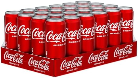Coca-Cola Regular Carbonated Soft Drink Cans, 330 Ml (Pack Of 24) price ...