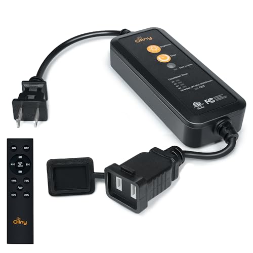 Ollny Dimmer Switch Dusk to Dawn, Timers IP45 Waterproof with Remote ...
