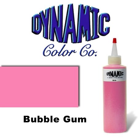 Amazon.com: DYNAMIC BUBBLE GUM 1-oz Tattoo Ink Brite Vibrant & Dark ...