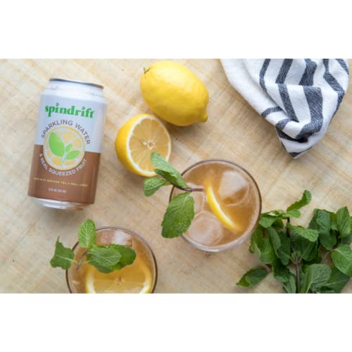 Spindrift Sparkling Water, 6 Flavor Variety Sampler Pack, Made with Real Squeezed Fruit, 12 Fl ...