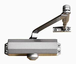 Briton Automatic Overhead Metal Door Closer Soft Close Silver Series S ...