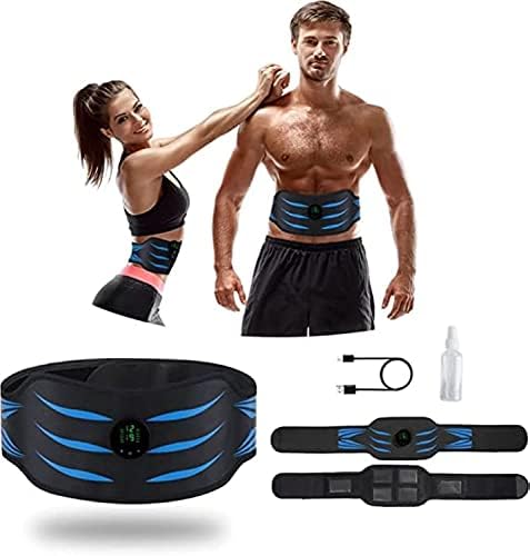 Smart ABS Stimulator Belt, Portable Abdominal Training Belt, Ab Toning ...