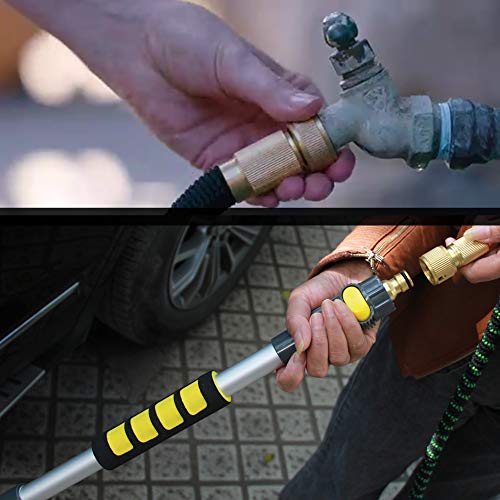 Anyyion Car Wash Brush with 25ft-Expandable Garden Hose, 51-inch ...