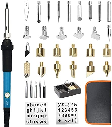 eWINNER Wood Burning Tool 37 PCS Kit Adjustable Temperature Soldering ...
