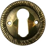 Amazon.com: Antique French Brass Escutcheon Hardware Ornate Fancy ...