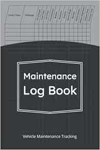 Maintenance Log Book: Vehicle Repair Journal | Automotive Service ...