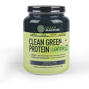 Amazon.com: Clean Machine Clean Green Protein with Lentein, Vanilla ...