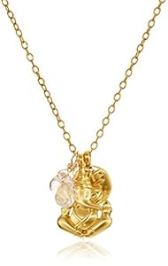 Satya Jewelry Cherry Quartz and Rose Quartz Ganesha and Satya Lotus ...