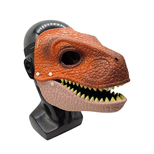 Muised Dinosaur Mask Halloween,Soft Latex Toy Dinosaur Mask with ...