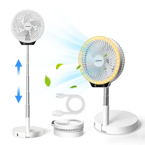 Aigostar 8" Foldaway Portable Fan, 8000mAh Rechargeable Battery ...