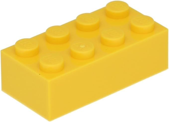 50 x LEGO® Brick 2 x 4 Yellow: Amazon.co.uk: Toys & Games