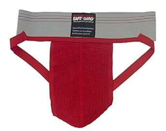 Safe-T-Gard Jock Strap Athletic Supporter - Red - Large, 32-38" at ...