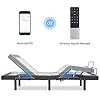 Inofia Adjustable Bed Frame Queen Size with App Control & Wireless ...