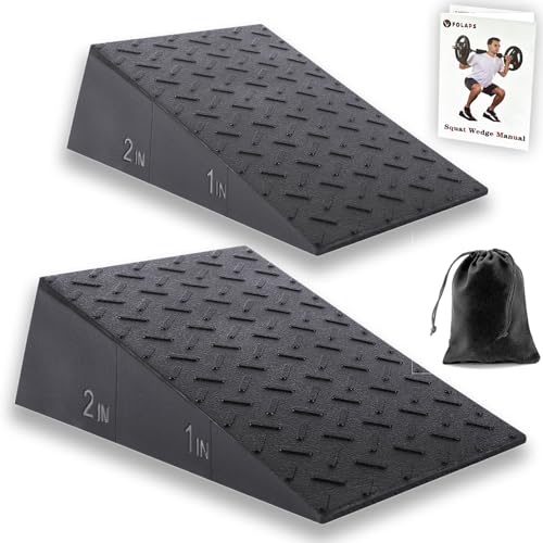 Folaps Squat Wedge Block for Heel Elevated Squat, Weightlifting Calf ...