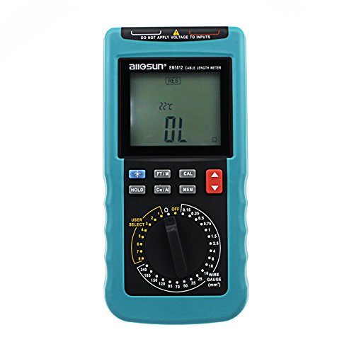 all-sun Digital Cable Length Multimeter Wire Gauge Phone LAN Network ...