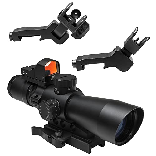 M1SURPLUS NcStar 3-9x42 Tactical Illuminated CQB Optic w/Red Dot Sight ...