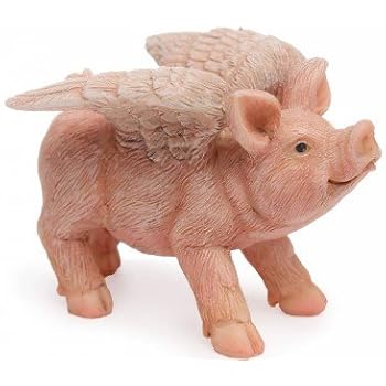 Amazon.com : Design Toscano Hog Heaven Flying Pigs Statue Collection ...