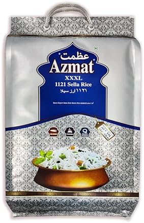 Azmat XXXL 1121 Pakistani Basmati Sella Rice - 5kg Pack - Extra Long ...