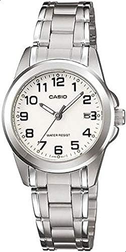 Casio Ladies Classic White Analog Dial Stainless Steel Band Watch [LTP-1215A-7B2] price in UAE ...