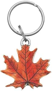 Amazon.com : DANFORTH - Maple Leaf Keyring (Autumn) - Pewter - Key Fob ...