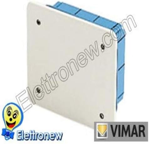 VIMAR Built-in Wiring Junction Box with Lid and Screws 116 x 92 x 50 mm ...
