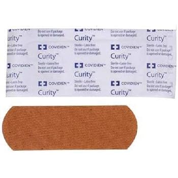 Amazon.com: CURITY Flexible Fabric "Band-Aid Type" Bandage - 1" x 3 ...
