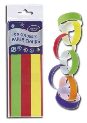 90 Paper Chain Strips (Makes Over 5m Chain): Amazon.co.uk: Toys & Games