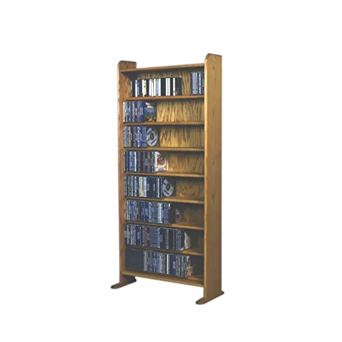Amazon.com: Cdracks Media Furniture Solid Oak 8 Shelf CD Cabinet ...