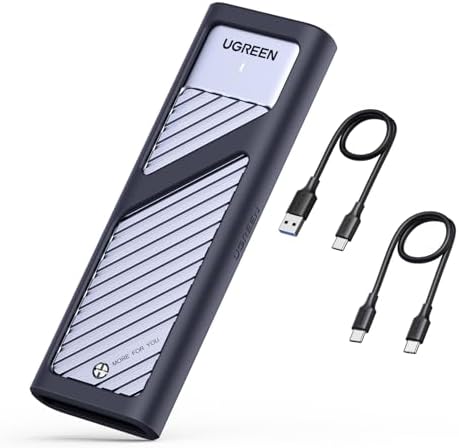 UGREEN NVMe SATA Enclosure, M.2 Case for Internal Solid State Drives ...