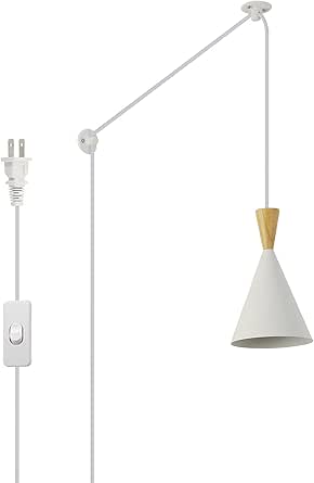 Modern Plug in Pendant Light with Cord, Adjustable Chandelier Hanging ...