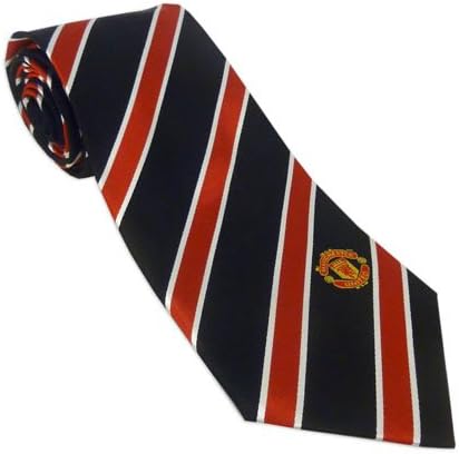 Manchester United FC Official Silk Tie Black Red White: Amazon.co.uk ...