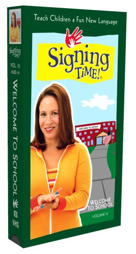 Amazon.com: Signing Time! Volume 13: Welcome to School VHS: Rachel de ...
