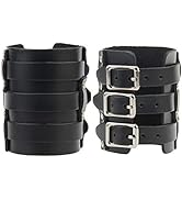 Amazon.com: GelConnie Leather Gauntlet Wristband Medieval Bracers ...