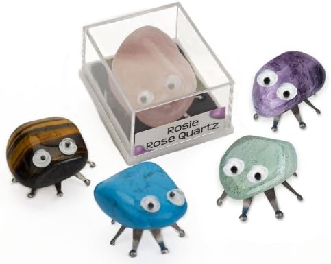 Set of 4 Gemstone Bugs: Amazon.co.uk: Toys & Games