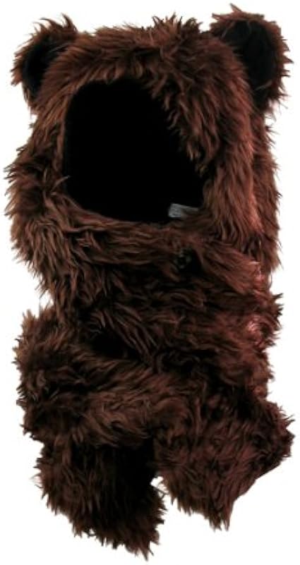 'Bear' Faux Fur Hood Hat with Paws : Amazon.co.uk: Clothing