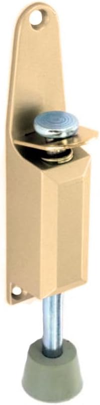 Kick Down Spring Loaded Door Stop in Aluminium or Brass Brass: Amazon ...