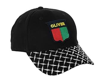 Amazon.com: Oliver Tractor Diamond Plate Hat, Vintage Split Shield Logo ...